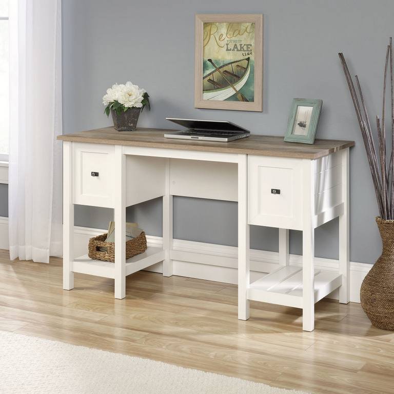 Shaker Style Soft White Home Office Desk